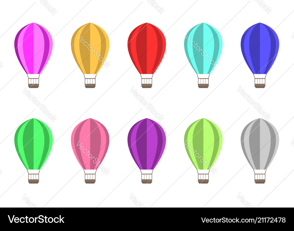 Air balloons Royalty Free Vector Image - VectorStock