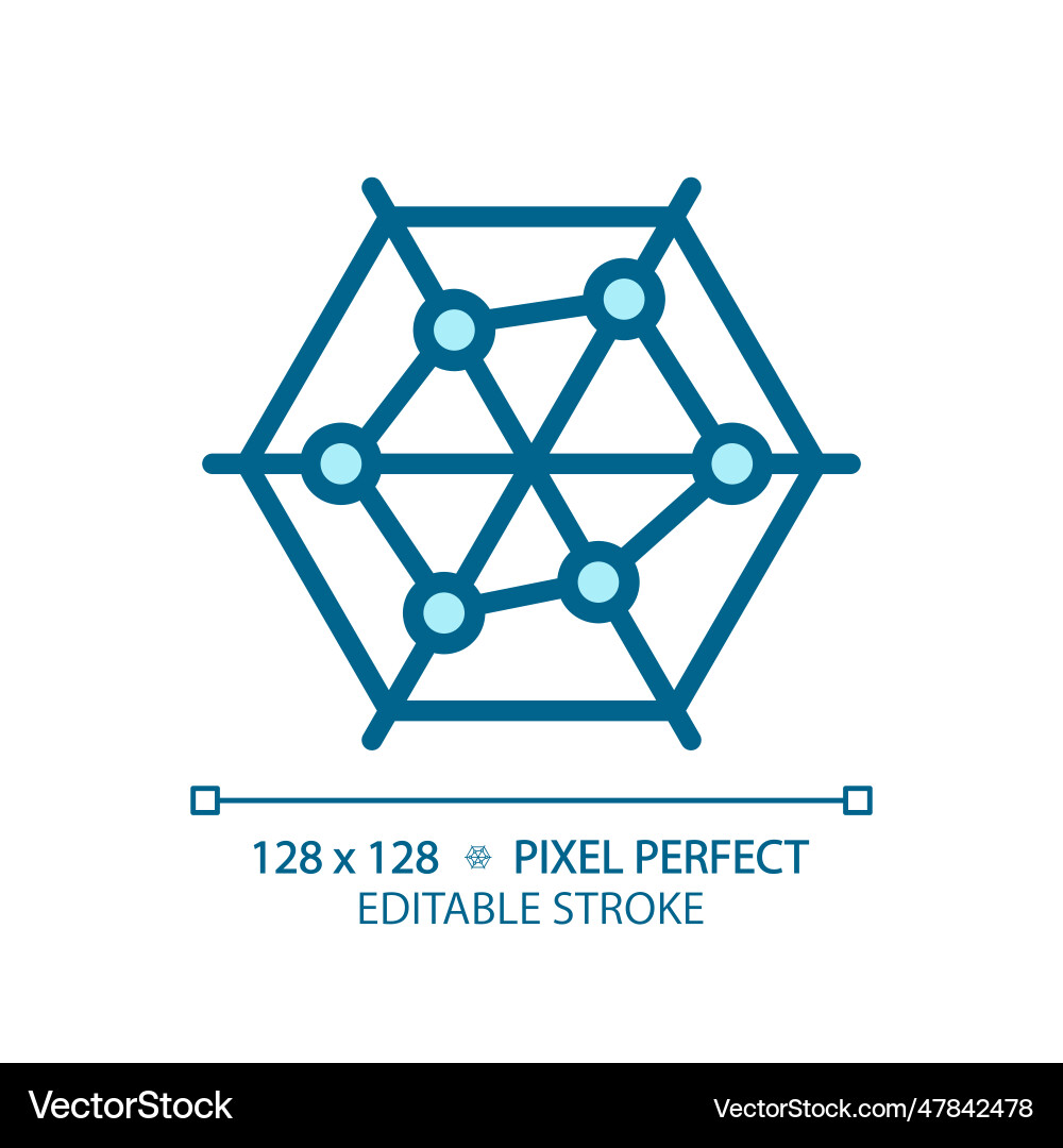 Radar chart light blue icon Royalty Free Vector Image