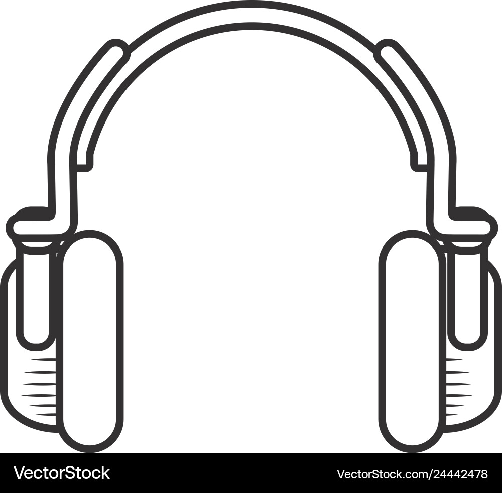 Technology earpod cartoon Royalty Free Vector Image
