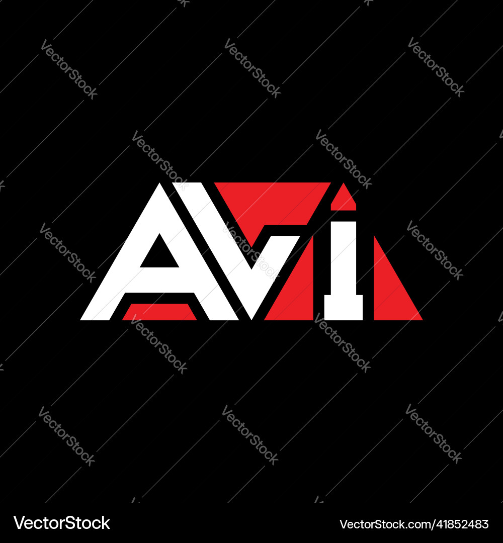Ali triangle letter logo design Royalty Free Vector Image