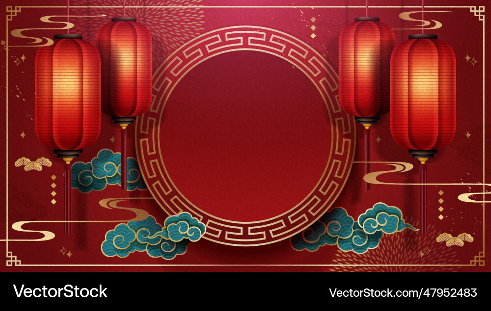 Chinese spring festival background Royalty Free Vector Image