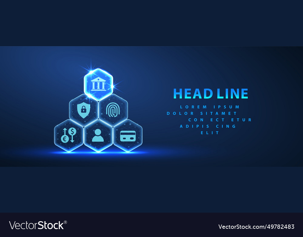 Complex digital banking system Royalty Free Vector Image
