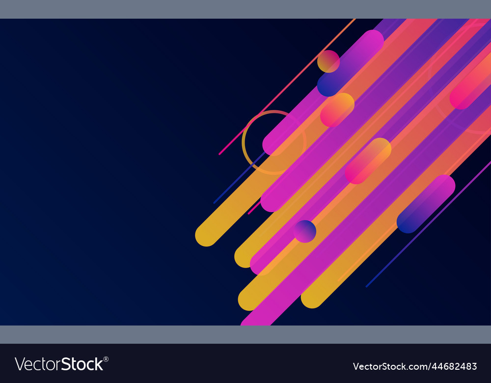 Rounded lines edge background creative lines Vector Image