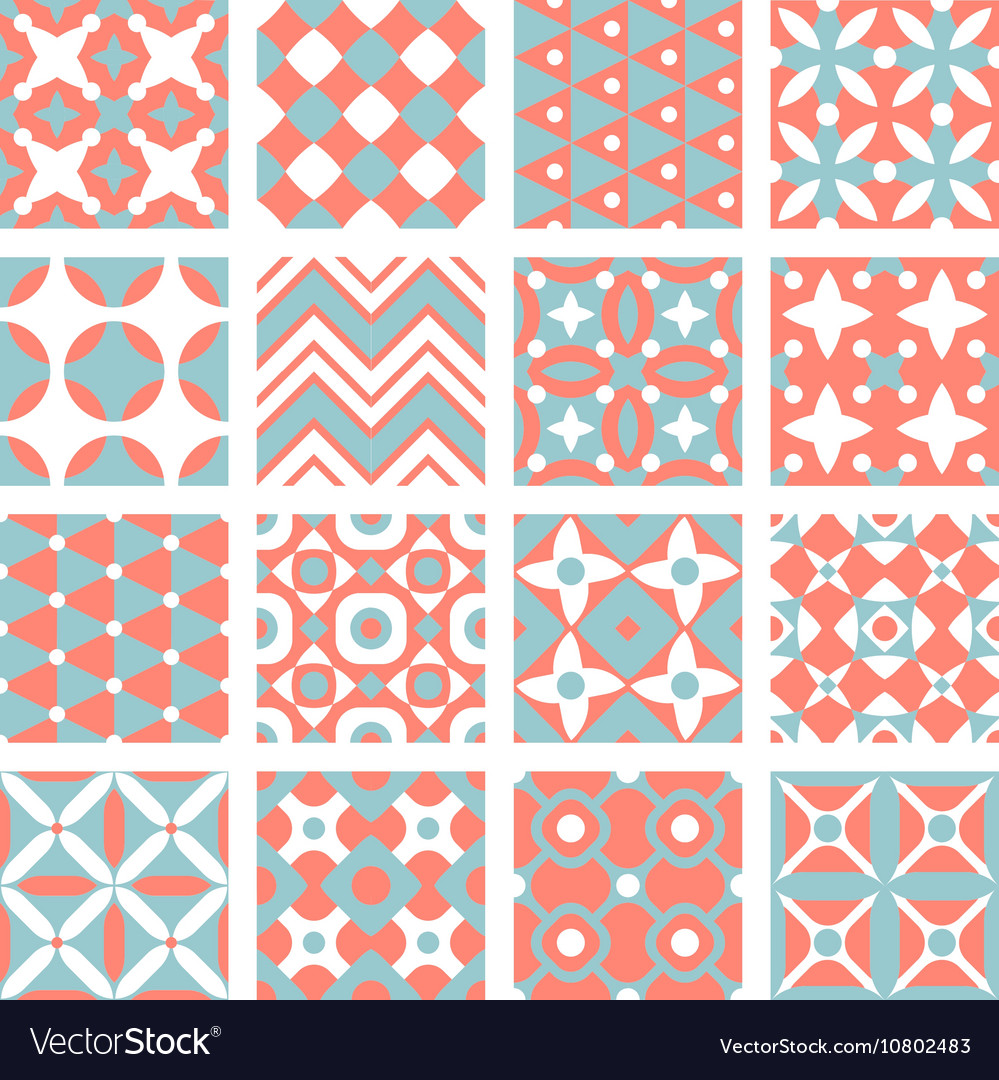 Set seamless patterns Royalty Free Vector Image