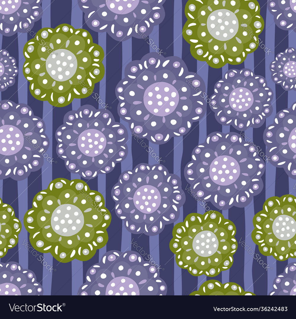 Vintage botanic seamless pattern with random Vector Image
