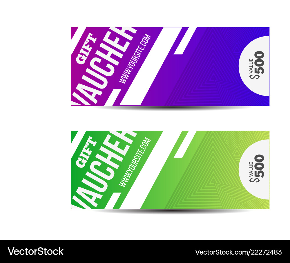 Voucher gift for shop with offer template Vector Image
