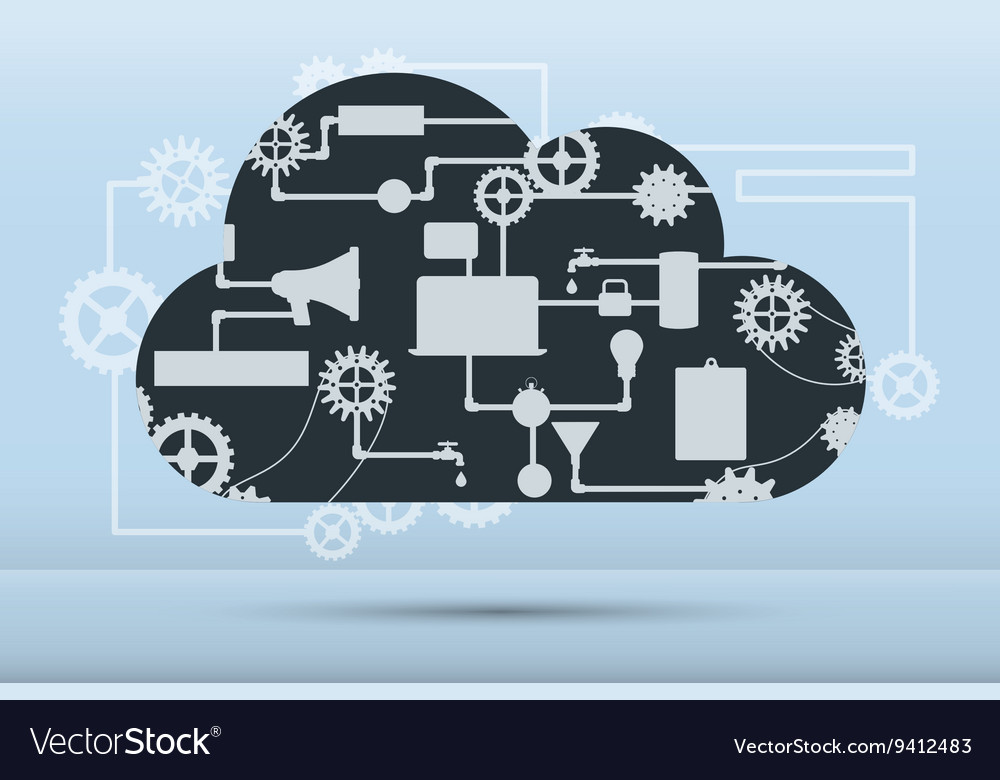 Web and application development flat banner Vector Image