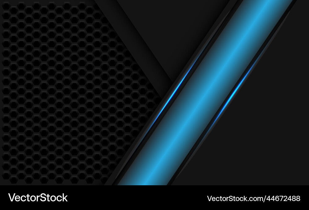Abstract blue banner slash geometric with grey Vector Image