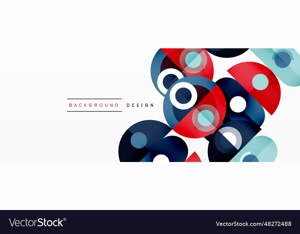 Simple circles and round elements pattern Vector Image