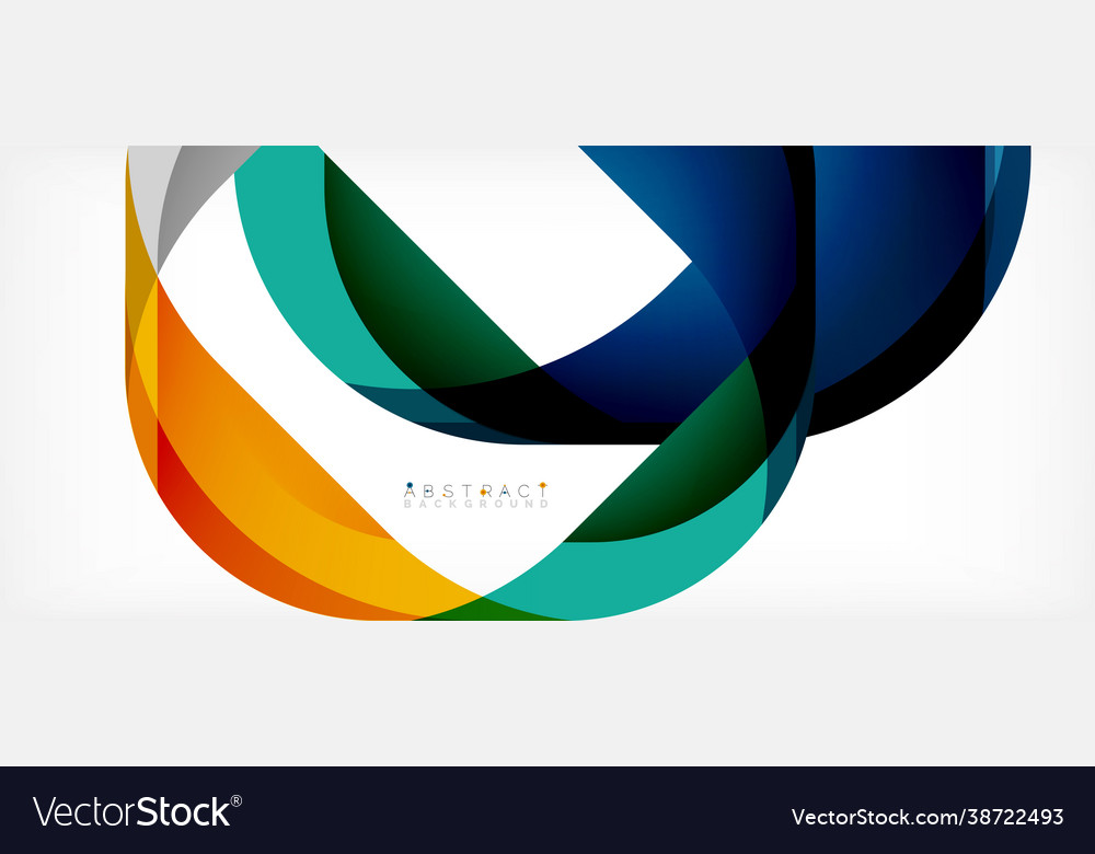 Abstract square shape with overlapping waves Vector Image