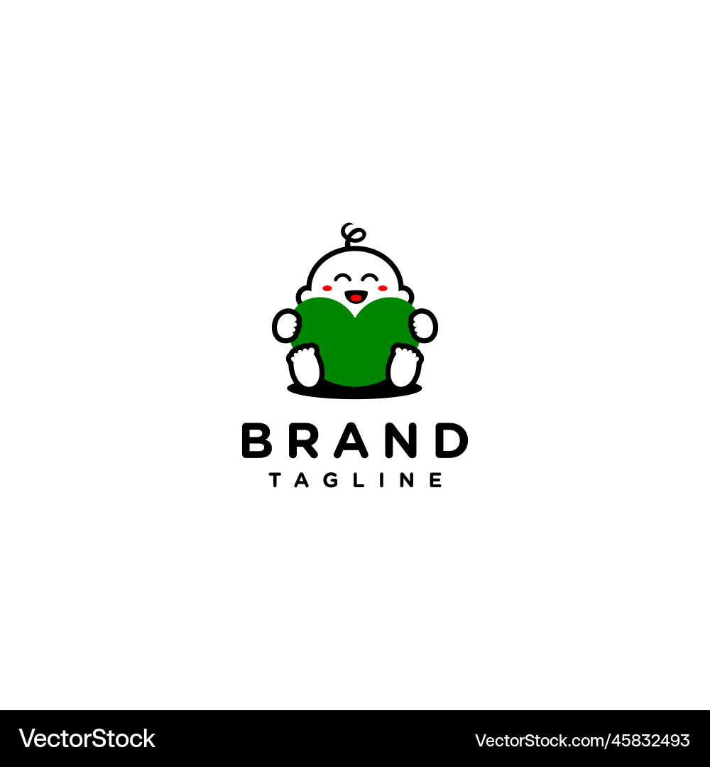 Baby love logo Royalty Free Vector Image - VectorStock