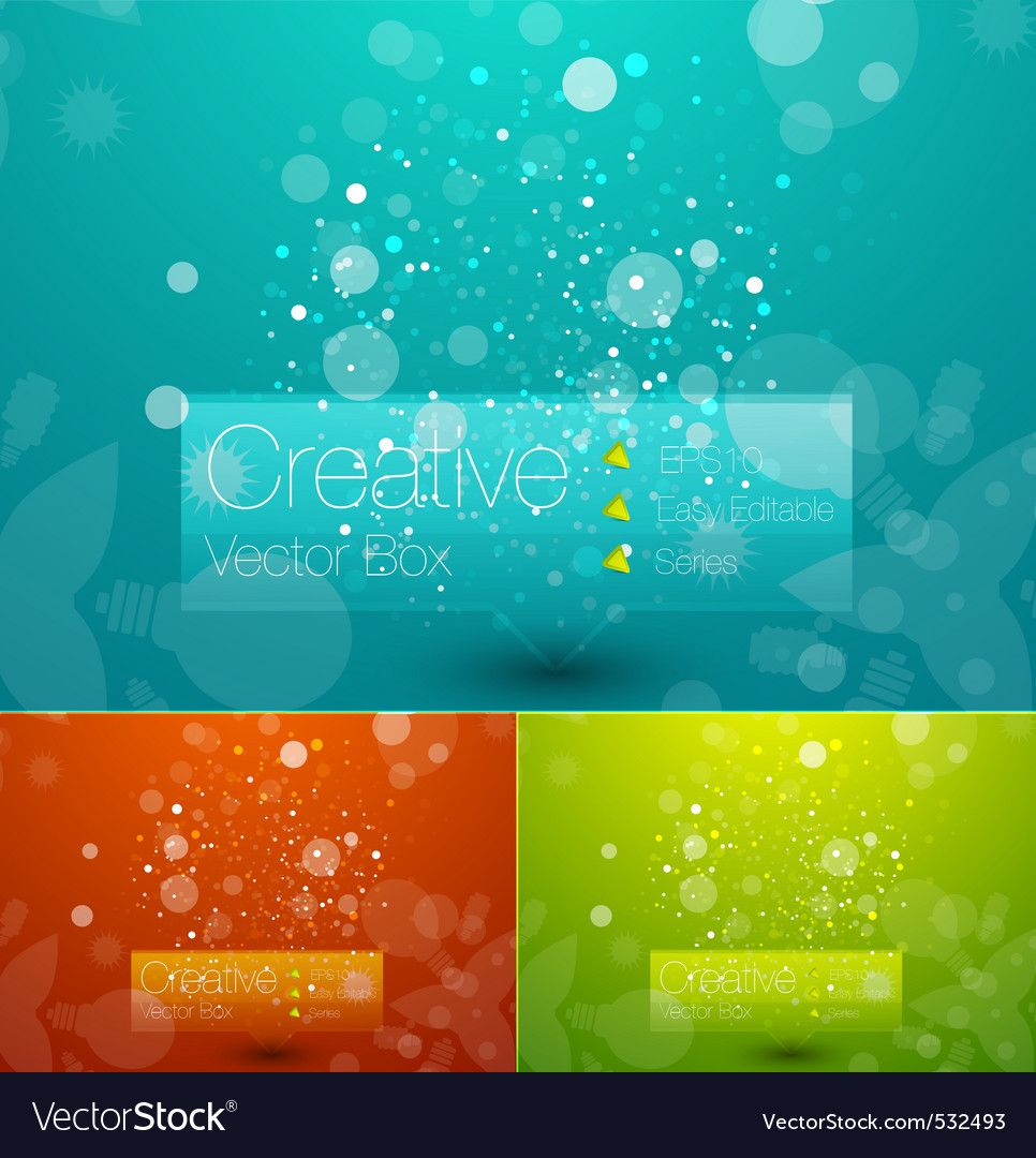 Creative template Royalty Free Vector Image - VectorStock