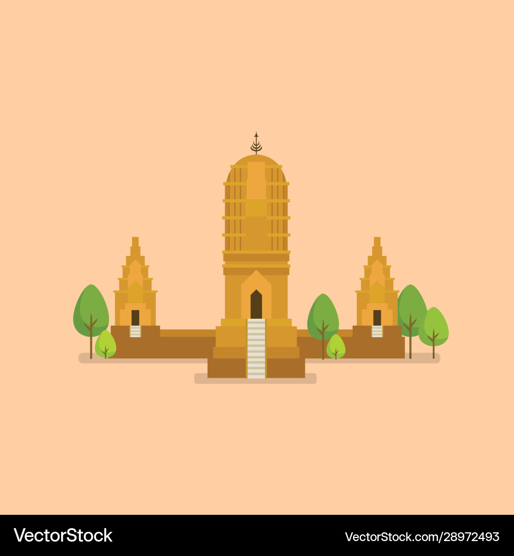 Historical ancient temple world heritage Vector Image
