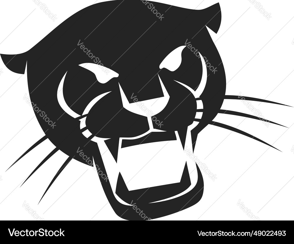 Panther logo template isolated brand identity Vector Image