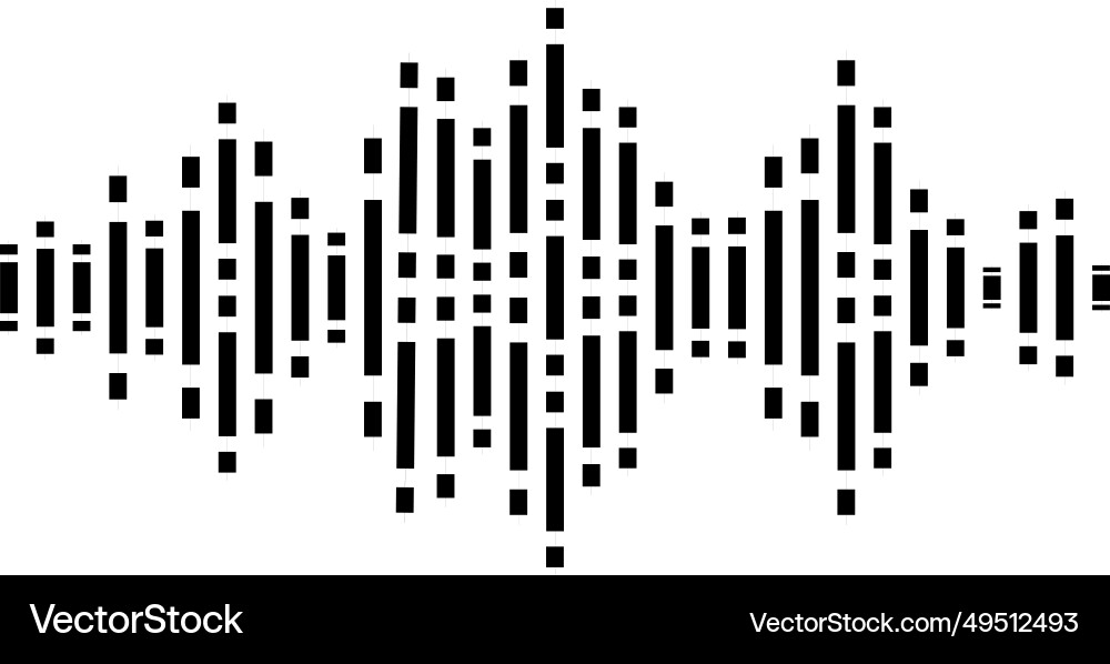 Radio wave icon monochrome simple sound Royalty Free Vector