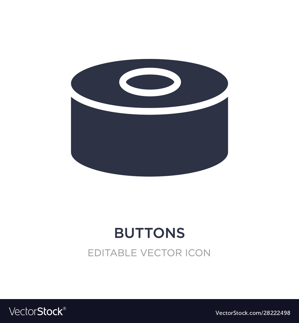 Buttons icon on white background simple element Vector Image