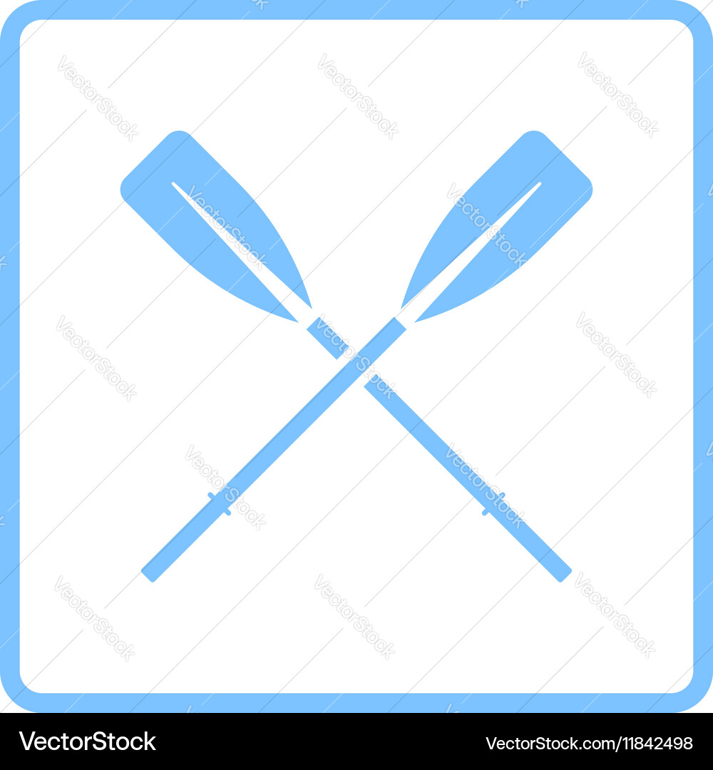 Icon of boat oars Royalty Free Vector Image - VectorStock