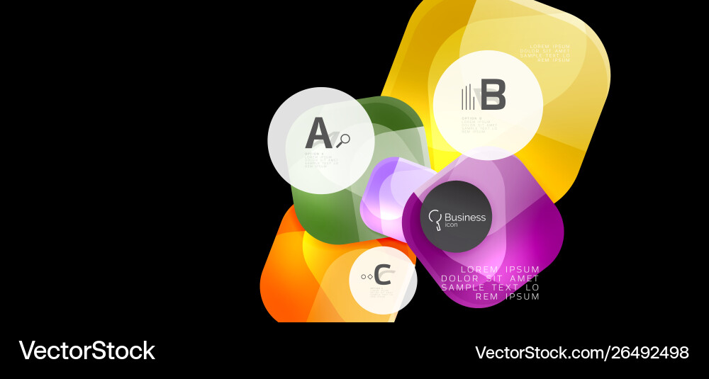 Modern advertising concept for wallpaper design Vector Image