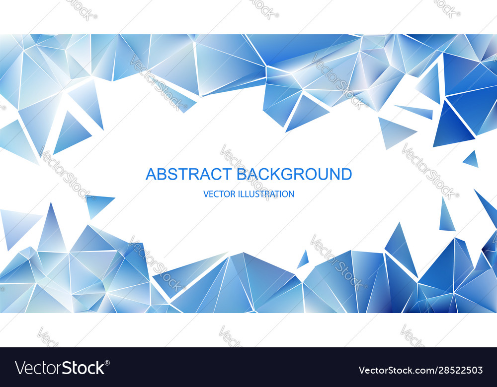 Blue polygonal pattern abstract background Vector Image