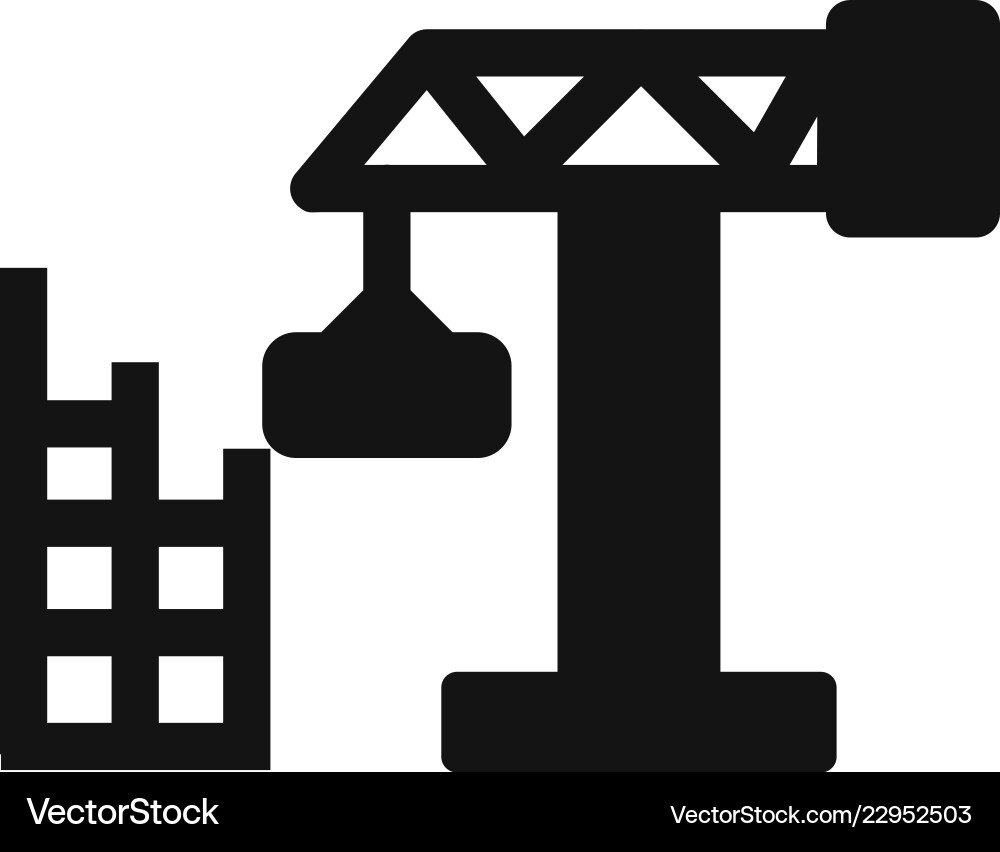 Construction house icon Royalty Free Vector Image