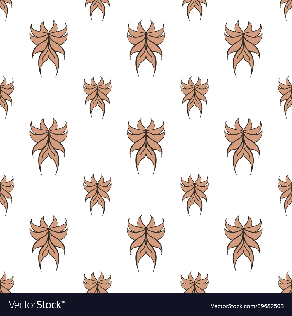 Fabric pattern - hand-drawn repeat pattern Vector Image