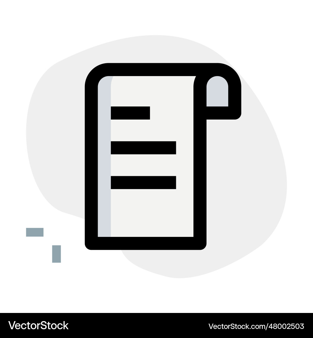 File made up of a set information Royalty Free Vector Image