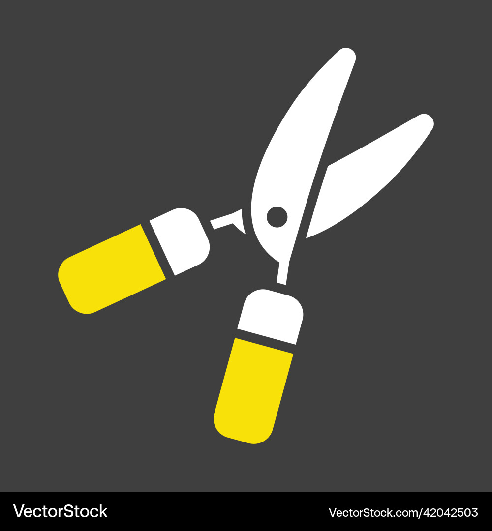 Garden shears icon hedge sign Royalty Free Vector Image
