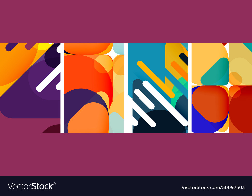 Geometric elements abstract backgrounds for Vector Image