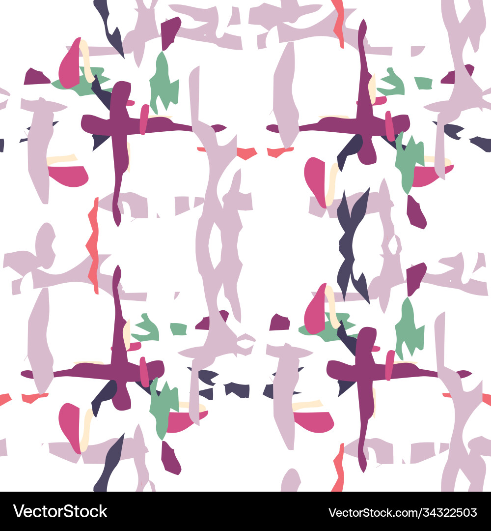 Hand drawn paint texture shibori seamless Vector Image