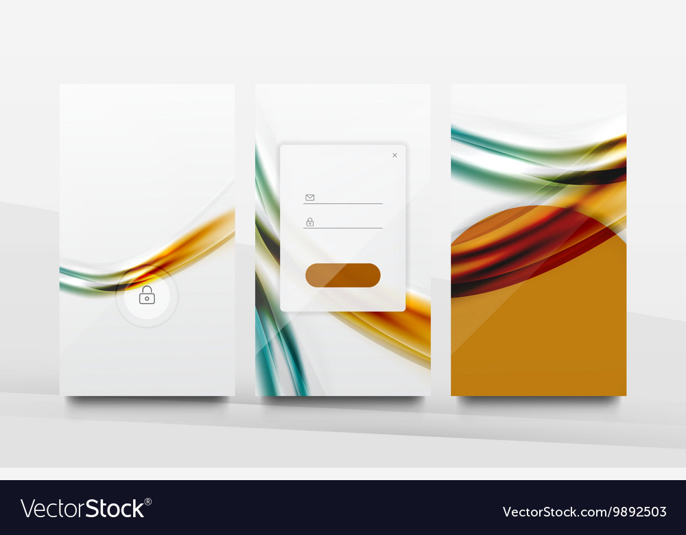 Mobile application interface background design Vector Image