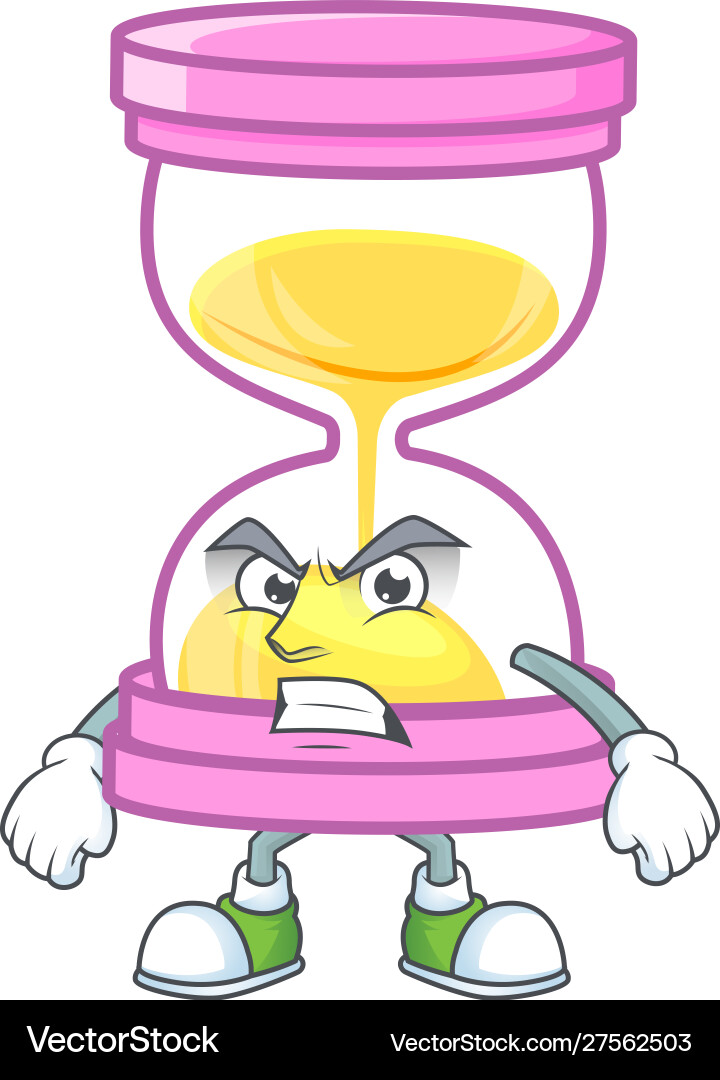 Scream sandglass for a deadline calculate Vector Image