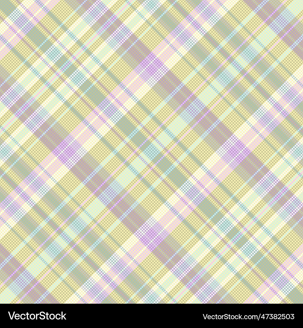 Tartan or plaid pastel color pattern Royalty Free Vector