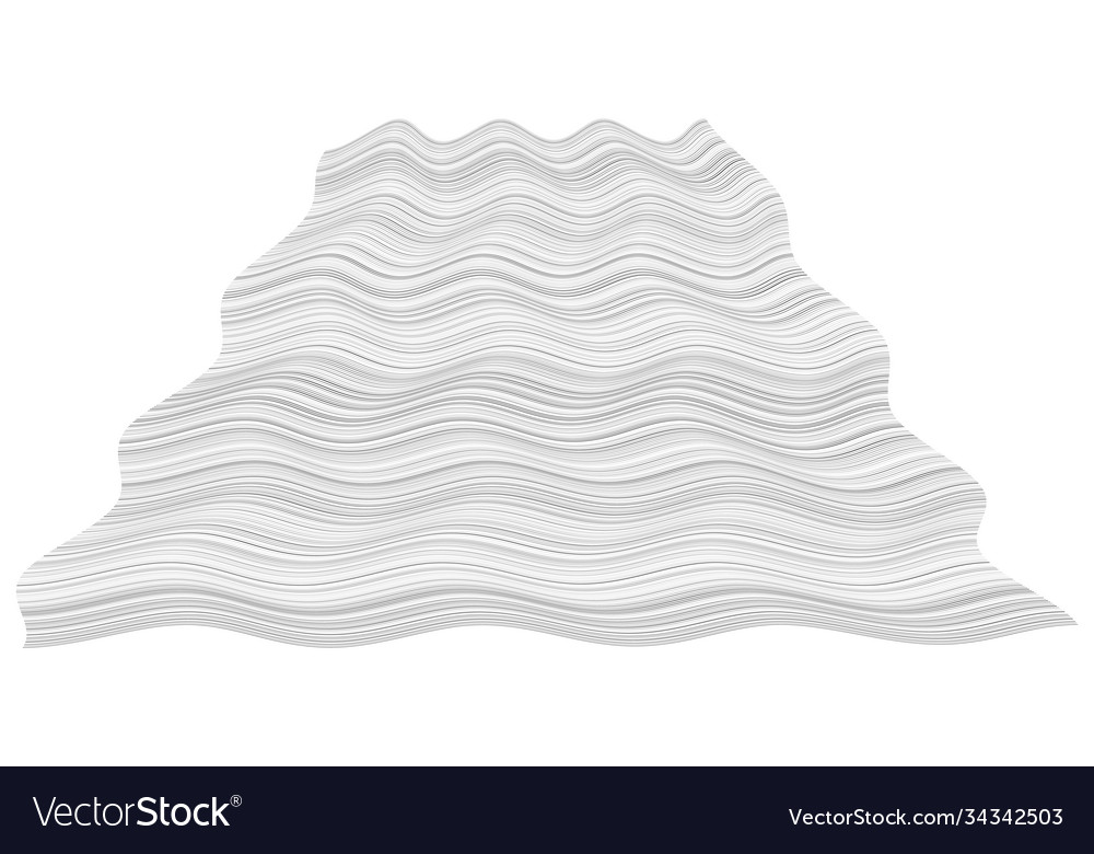 Waves surface abstract 3d pattern or background Vector Image