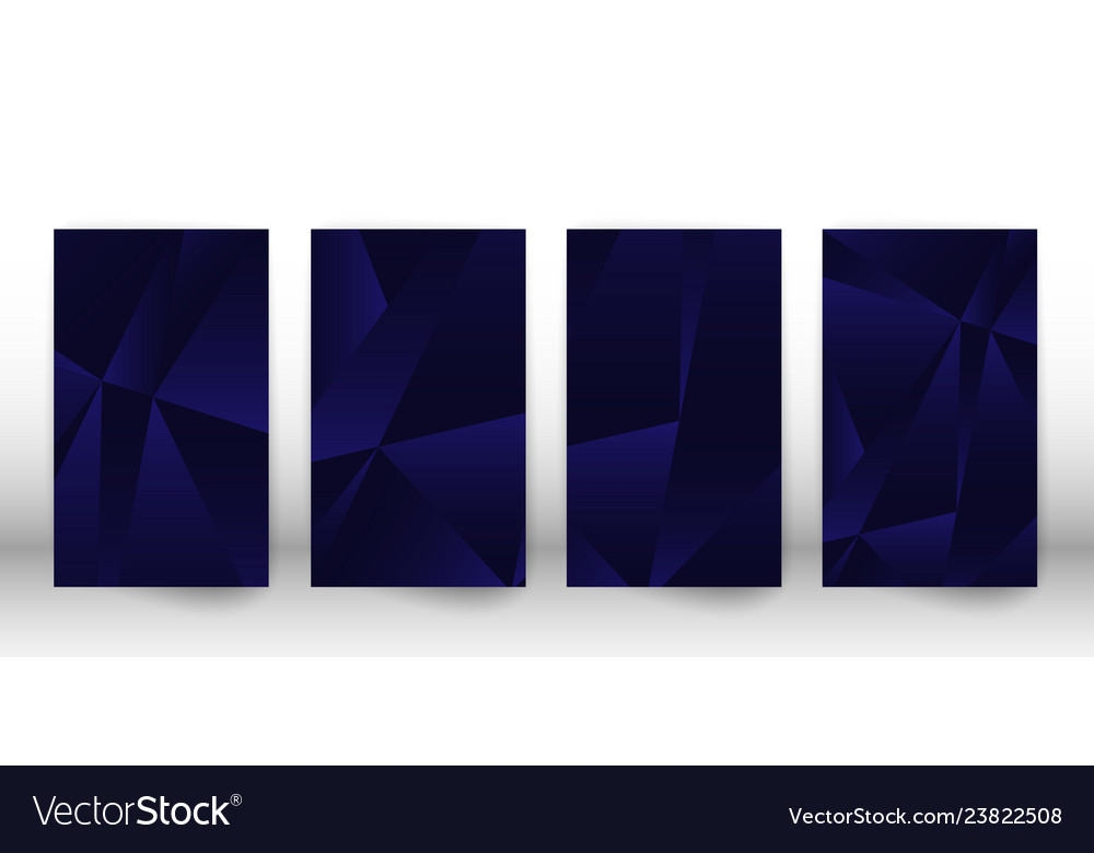 Abstract polygonal pattern polygon cover template Vector Image