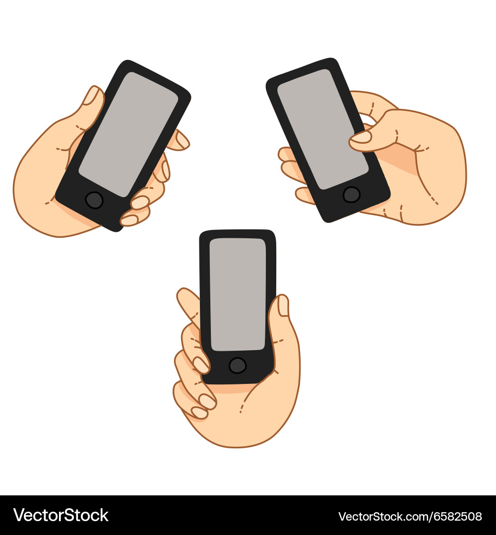 Demonstration display of a mobile phone Royalty Free Vector