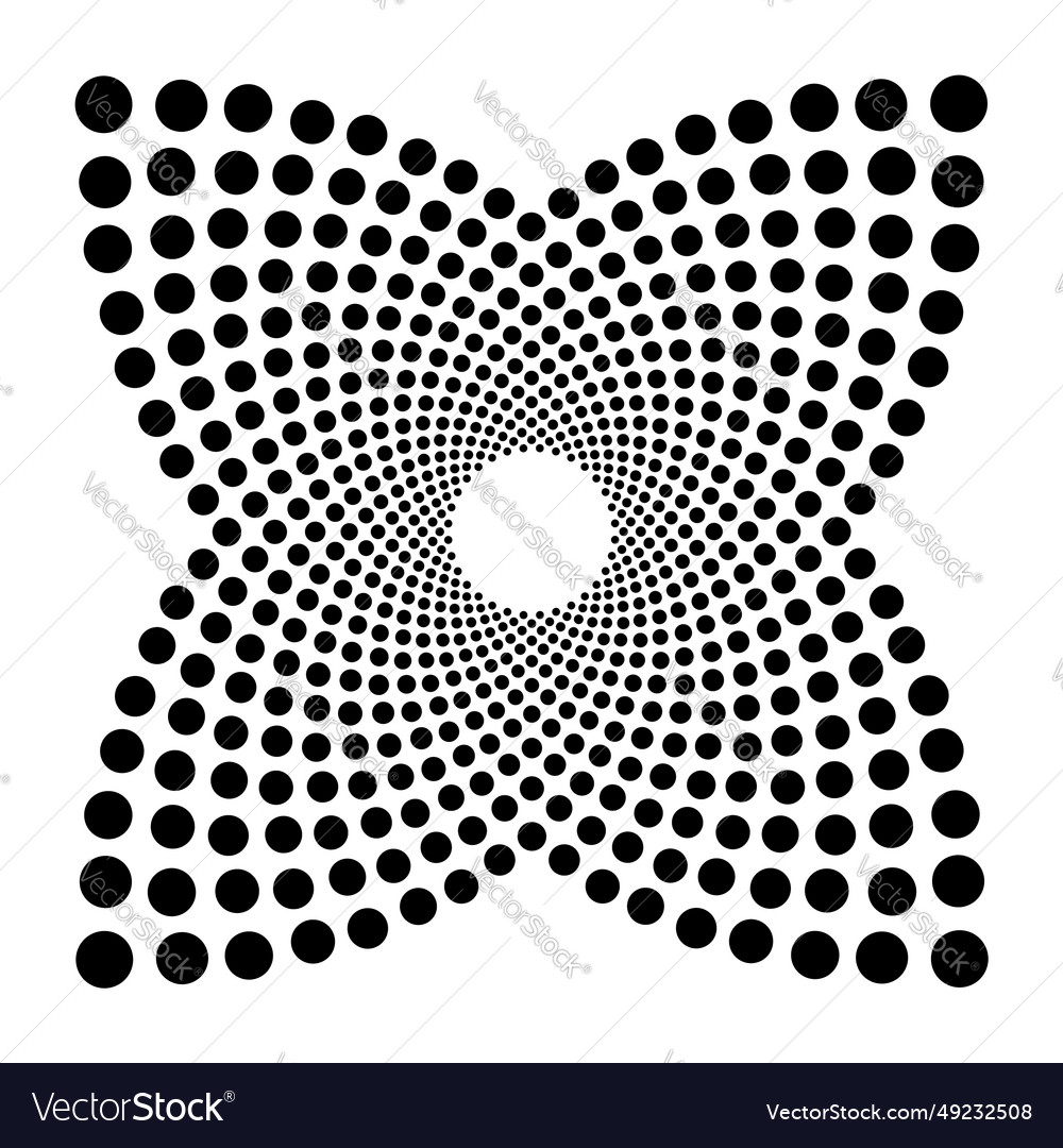 Dotted pattern geometric shape design element Vector Image