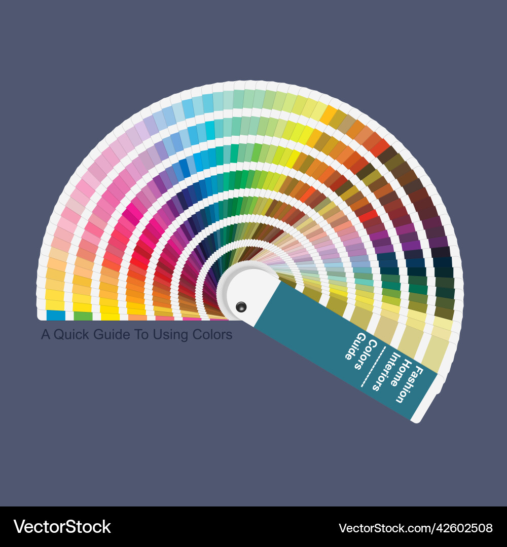 Opened rgb colors palette guide for graphic Vector Image
