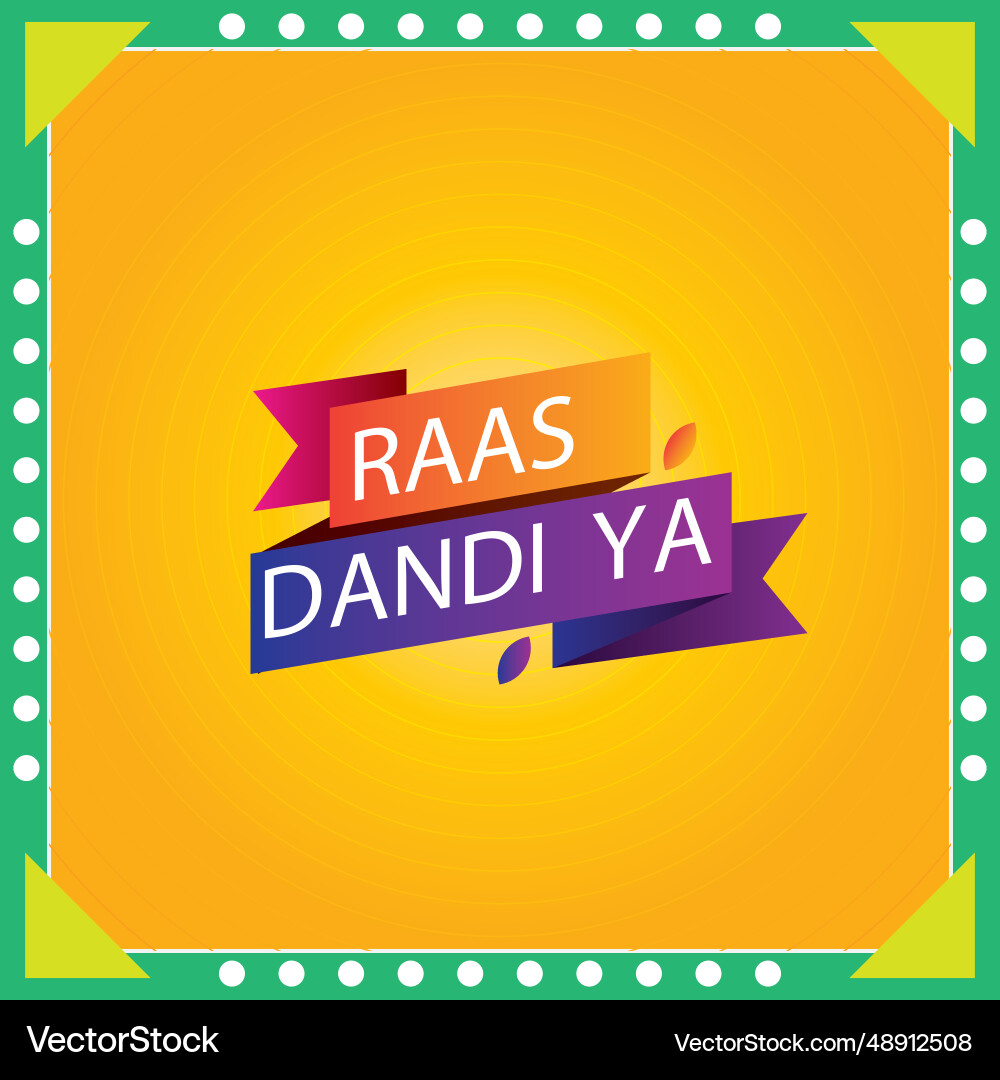 Raas dandiya Royalty Free Vector Image - VectorStock