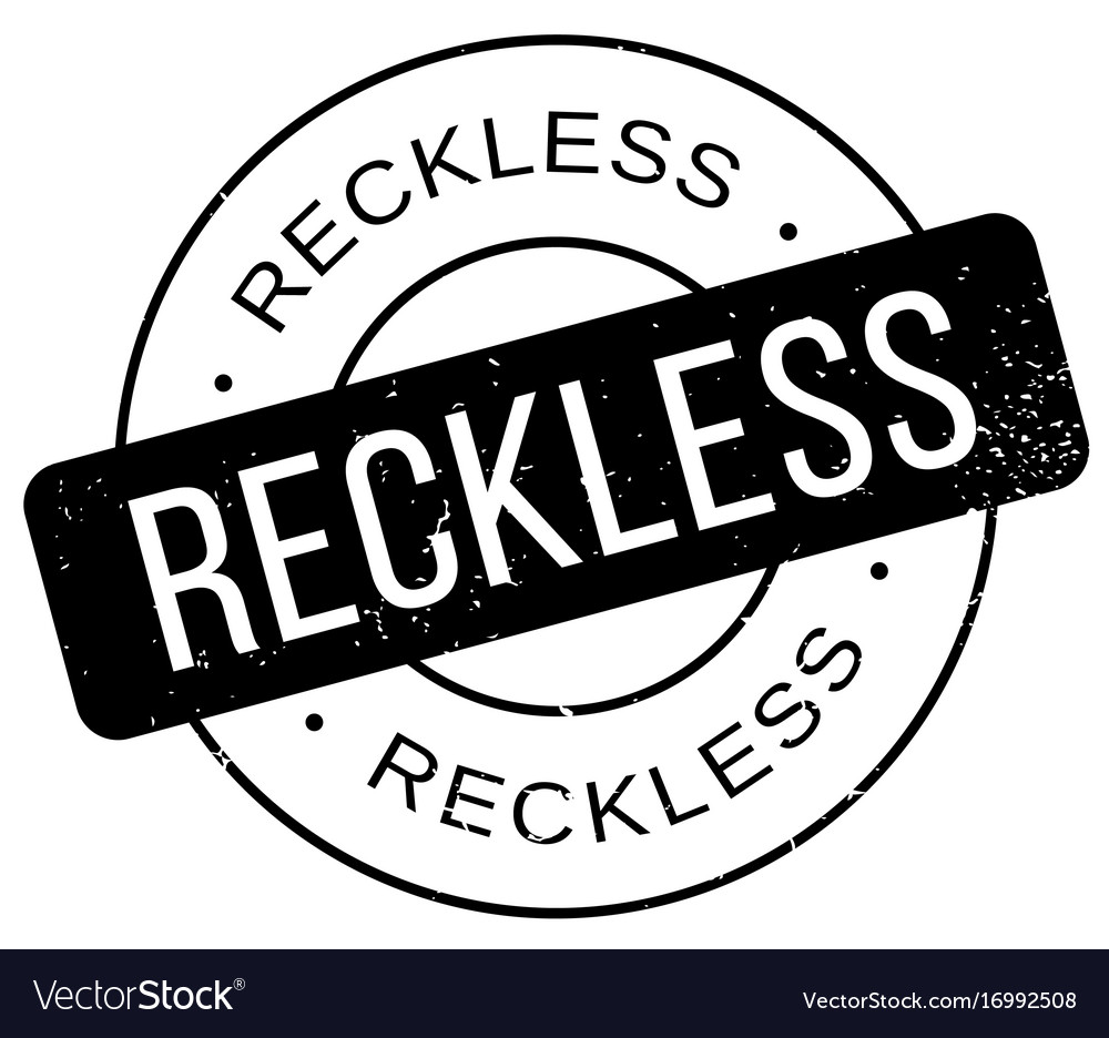 Reckless rubber stamp Royalty Free Vector Image