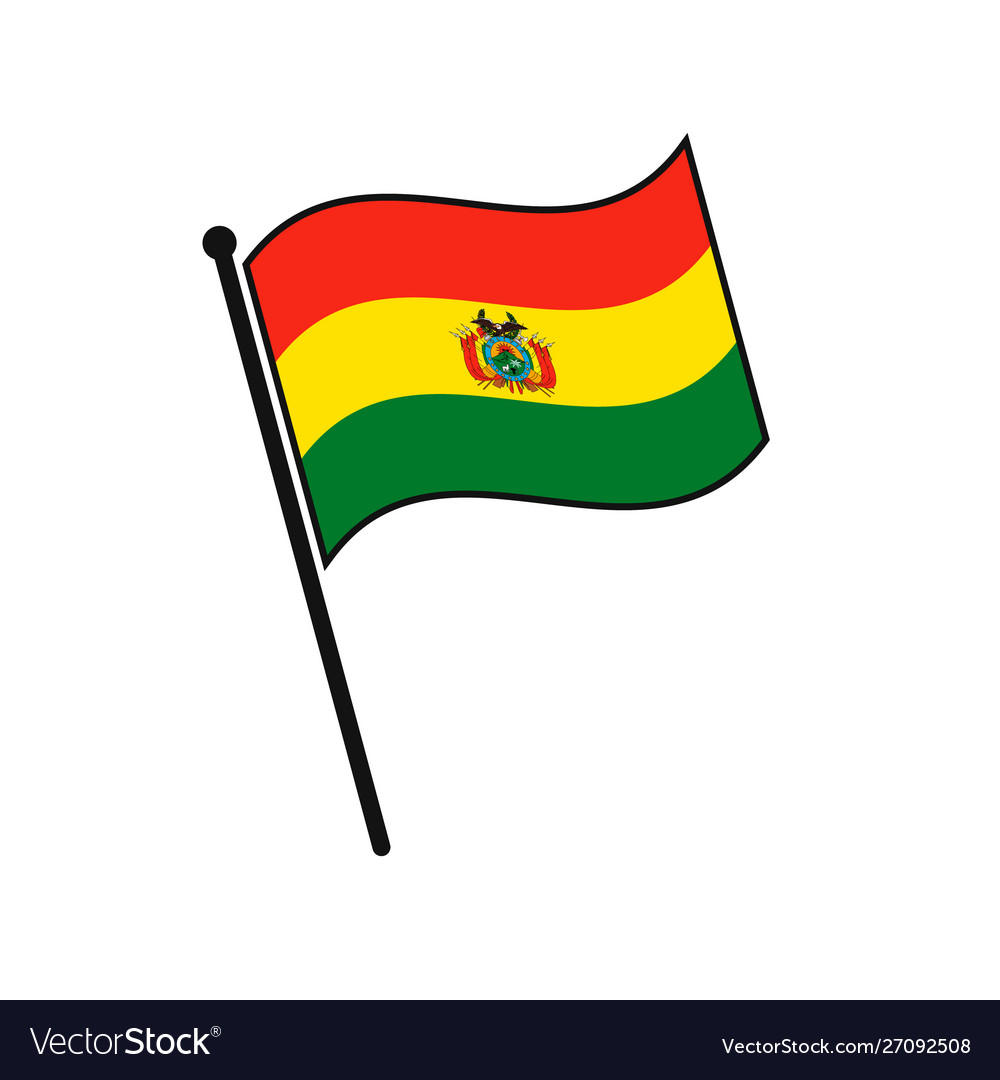 Simple flag isolated Royalty Free Vector Image