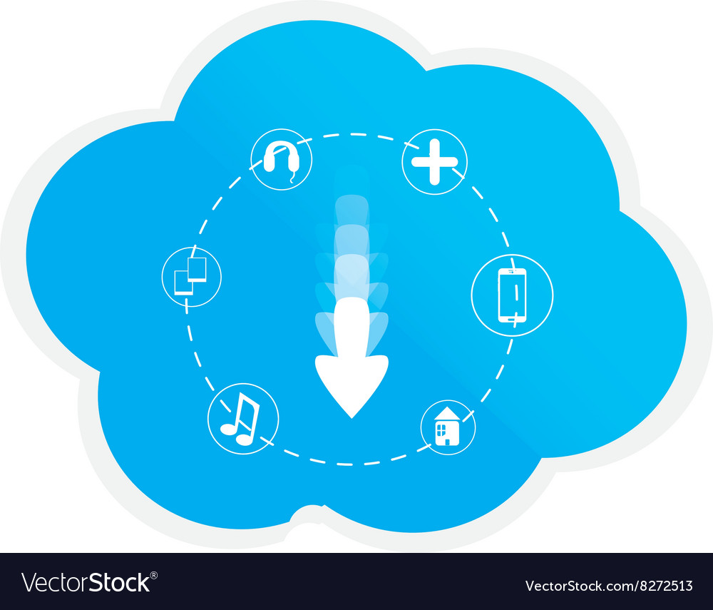 Cloud computing Royalty Free Vector Image - VectorStock