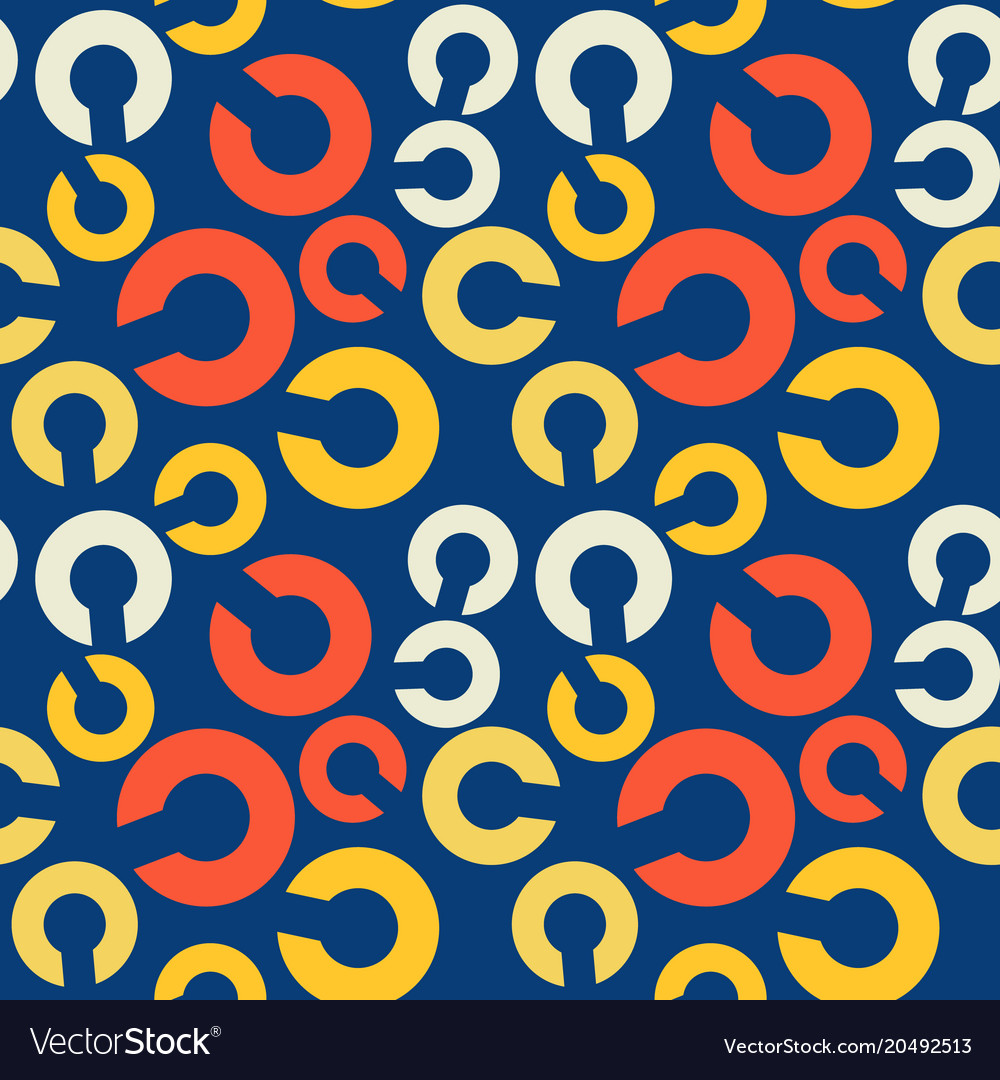 Turning wheels seamless pattern Royalty Free Vector Image