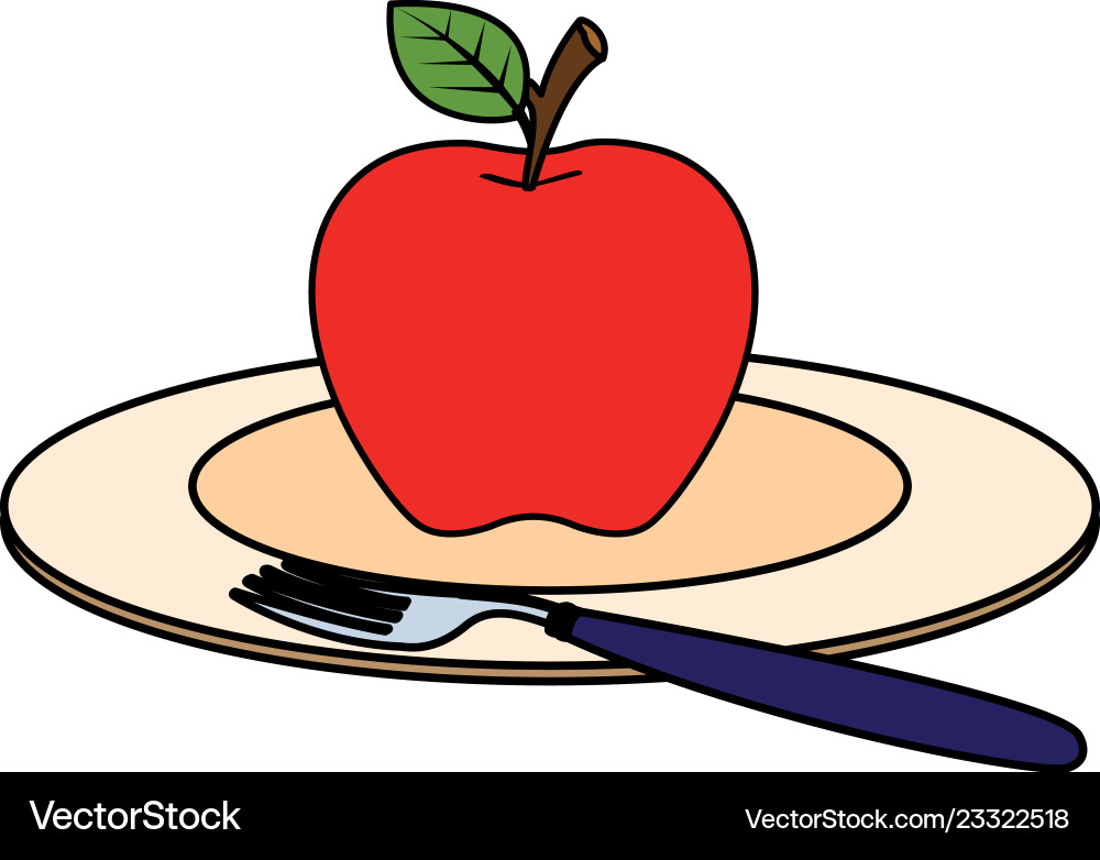 Apple fruit design Royalty Free Vector Image - VectorStock