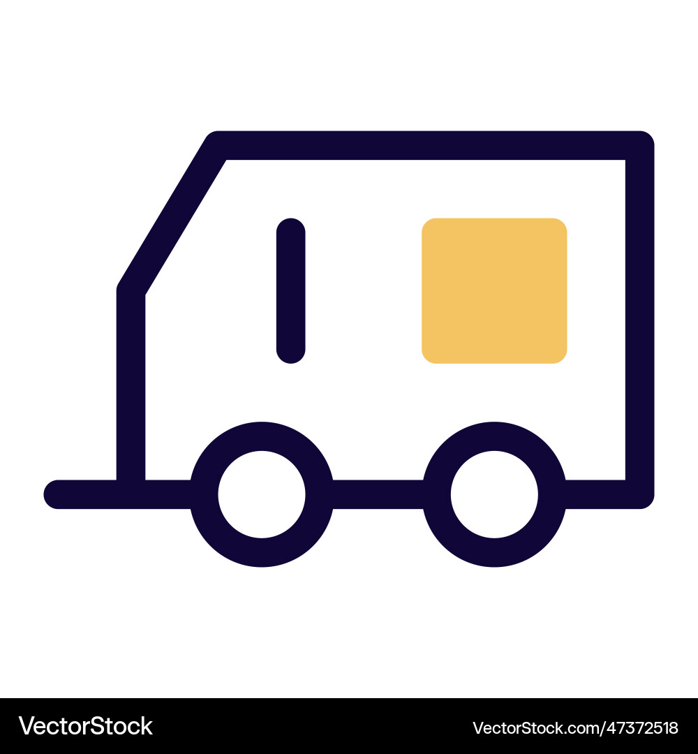 Caravan a luxury vehicle for camping Royalty Free Vector