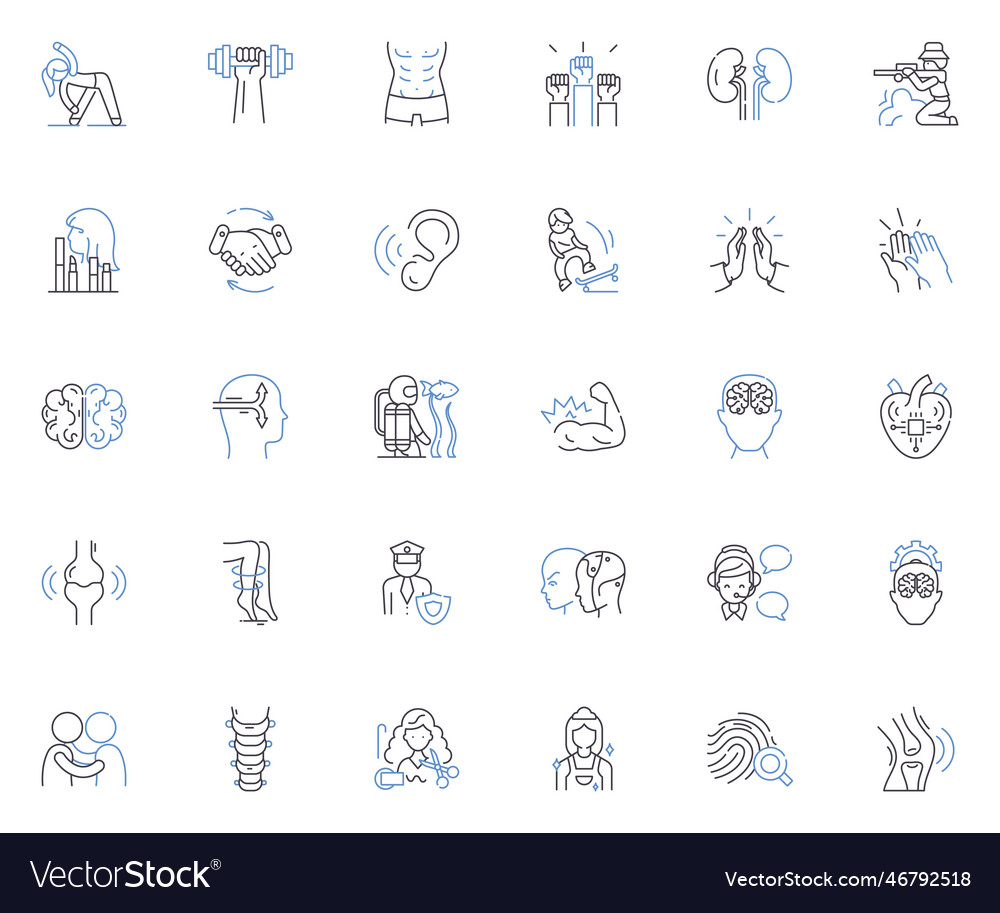Economic growth line icons collection expansion Vector Image Economic growth line icons collection expansion Vector Image