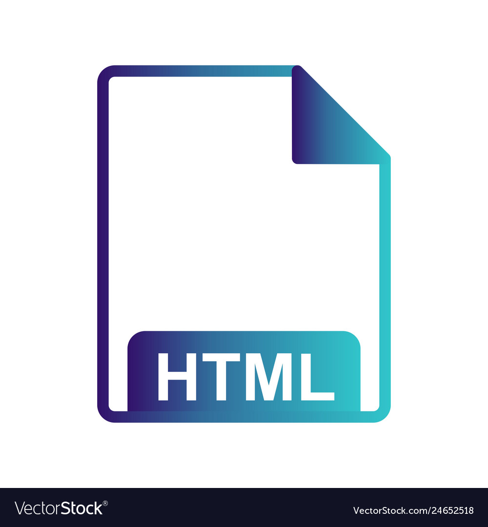 Html icon Royalty Free Vector Image - VectorStock