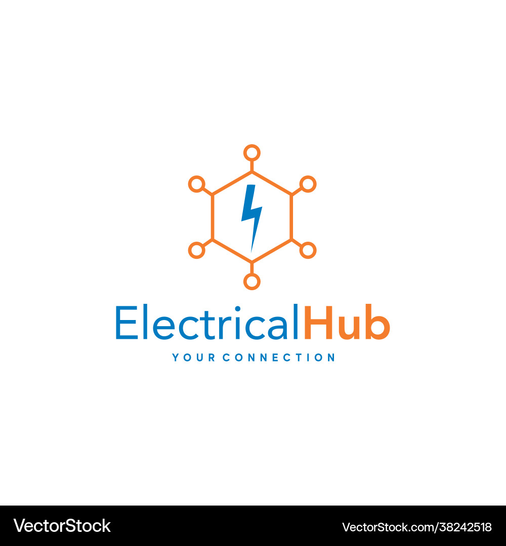 Modern and unique electric company logo design 23 Vector Image