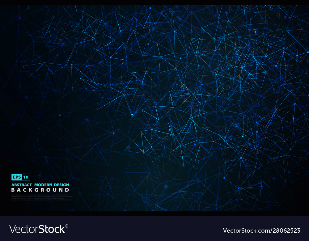 Abstract blue triangle tech design futuristic Vector Image