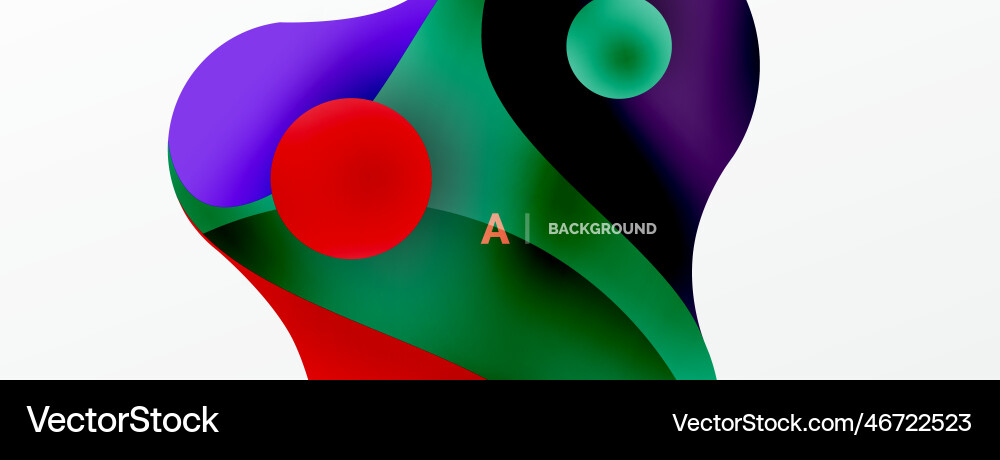 Flowing geometric shapes minimalist abstract Vector Image