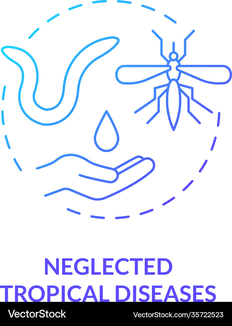 Neglected tropical diseases concept icon Vector Image